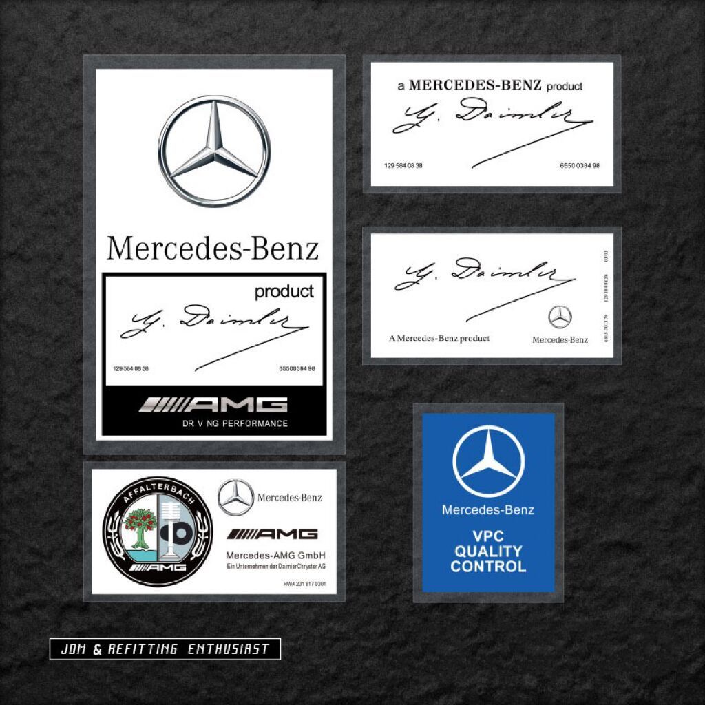 BENZ car front windshield AMG sticker S400 S450 S500 GLS450 GLE450 ...