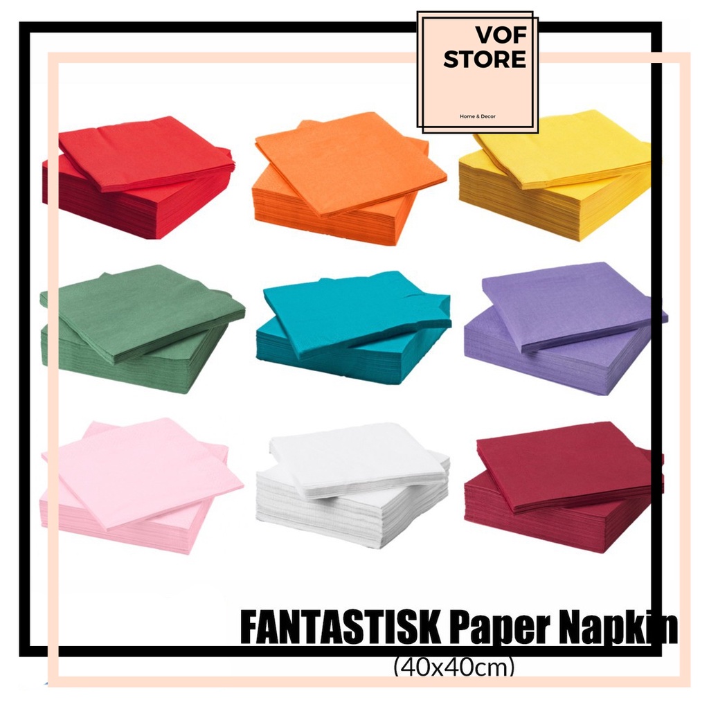 TISSUE PAPER FANTASTISK PAPER NAPKIN 40x40cm 3 PLY NAPKIN KERTAS TISU ...