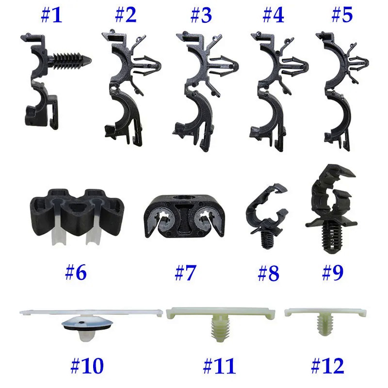 10/20pcs Vehicle Car Water Pipe Clamp Wire Harness Routing Clips for ...