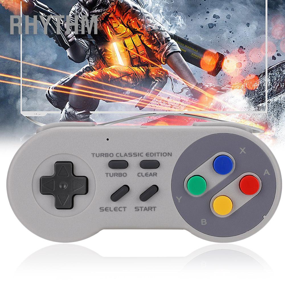 Rhythm ที่จับเกมสำหรับ NES/Wii/SNES Classic Mini Controller 2.4G เกมแพด ...