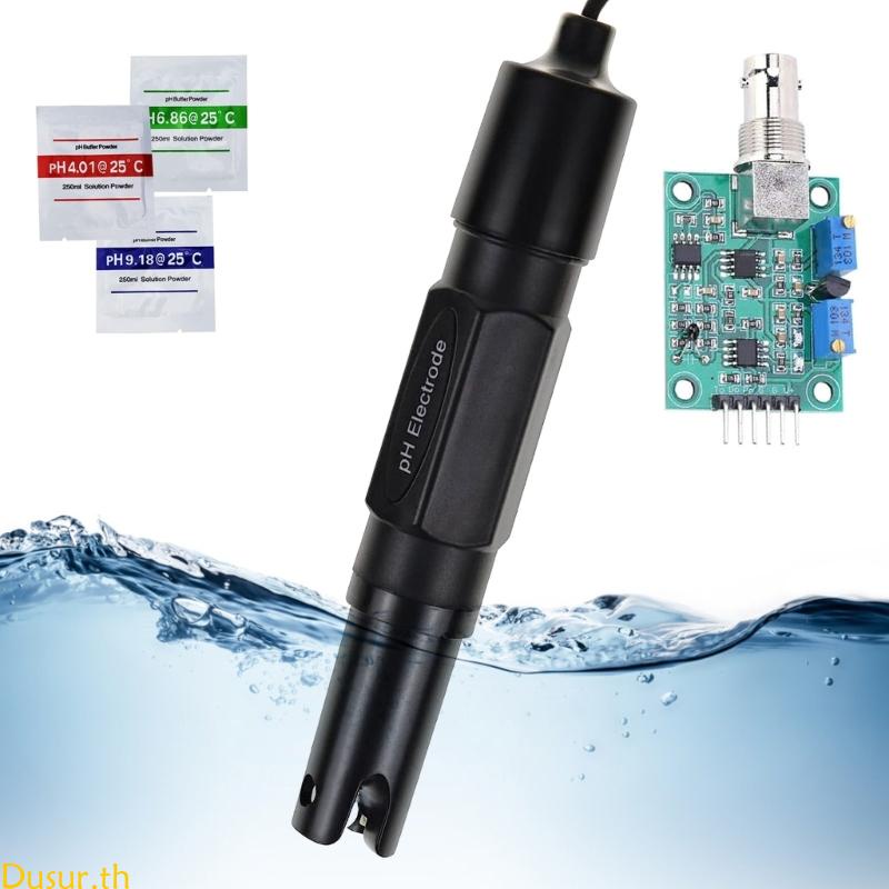 Dusur เครื่องทดสอบความไวแสงอิเล็กโทรด 0-14PH สําหรับตู้ปลา ไฮโดรโปนิกส์ ...