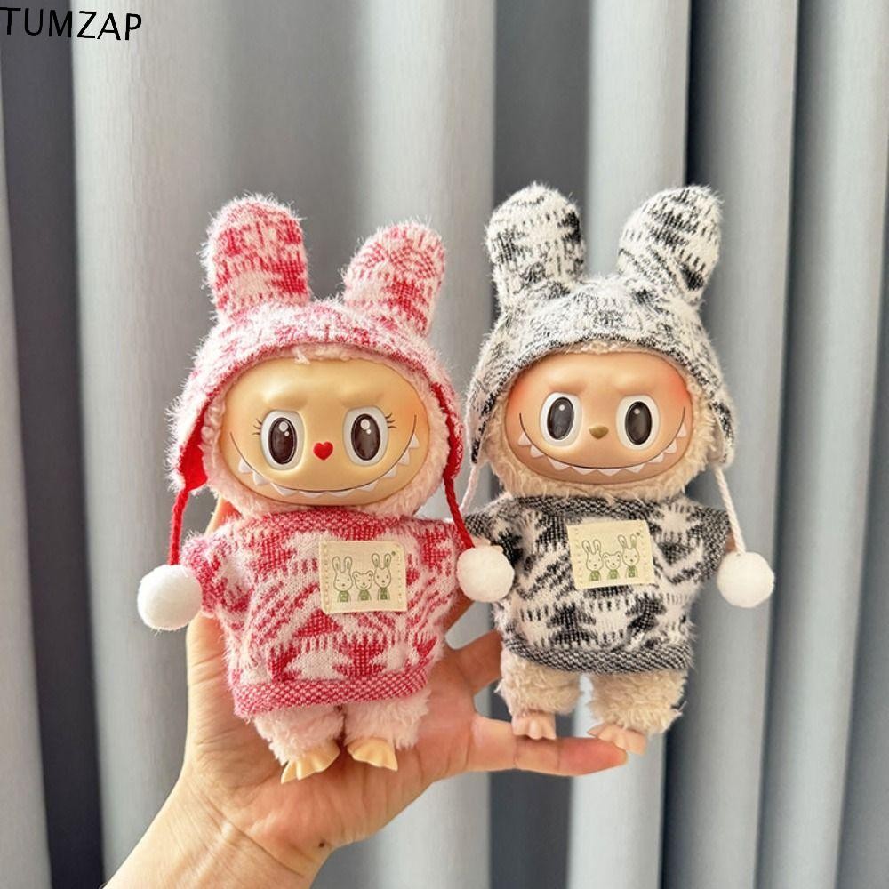Tumzap Labubu เสื้อผ้าตุ๊กตา, เปลี่ยนกระต่ายบอดี้สูทนั่ง Labubu Time ...