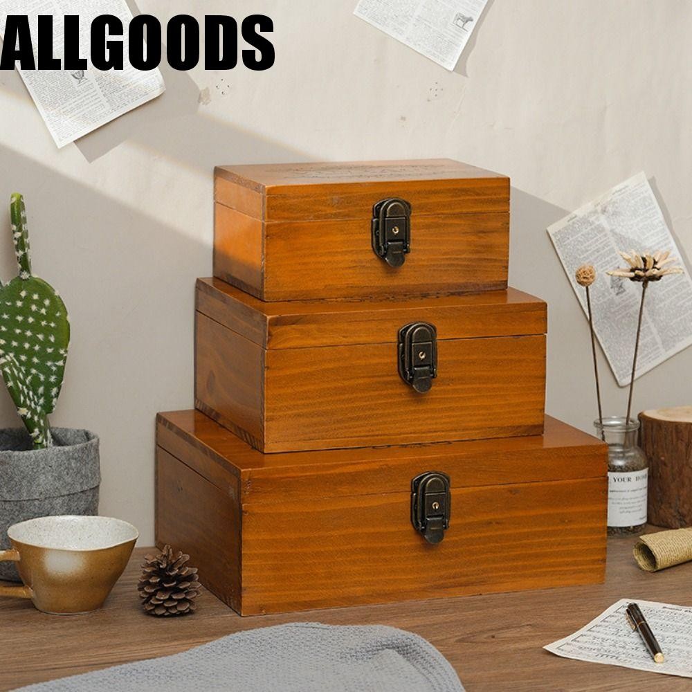 Allgoods กล่องเก็บของ,ไม้ประณีตกล่องเครื่องประดับ,ขนาดใหญ่ความจุ Multi ...