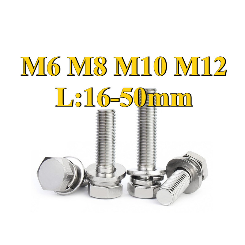 [จัดส่งด่วน] 316 สแตนเลสตัดขอบหกเหลี่ยมด้านนอกรวมกัน M6/M8/M10/M12 (WDY-RM-TH) | Shopee Thailand