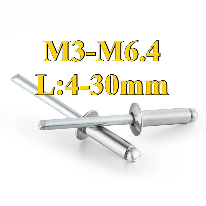 ตะปูยิง รีเวท ลูกยิงรีเวท หมุดย้ำ สแตนเลส 304+อลูมิเนียม / Blind Rivet Stainless Steel 304 ...