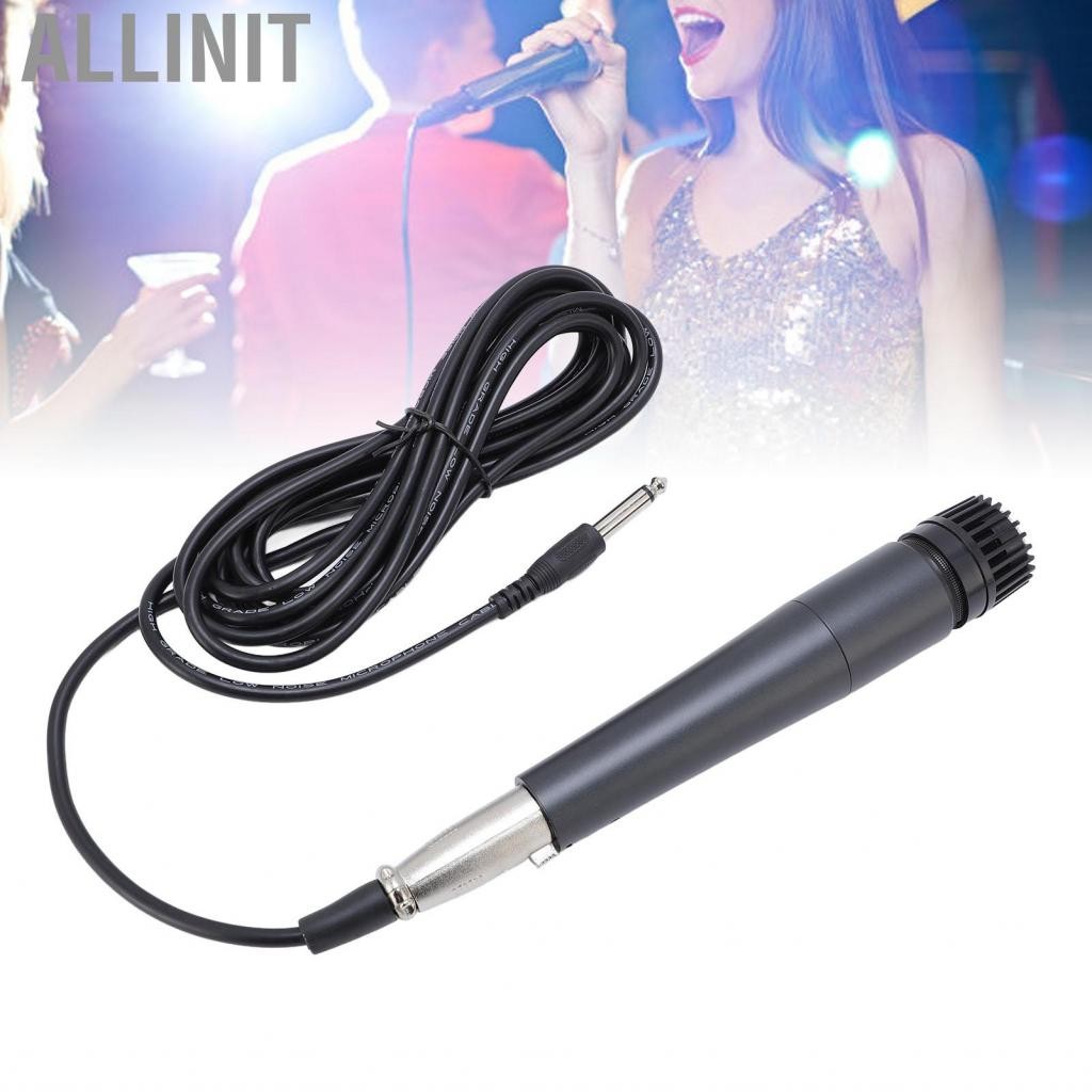 Allinit Licaevey Microphone Dynamic Cardioid Moving Coil Handheld Mic Set พร้อมสายเคเบิล XLE ...