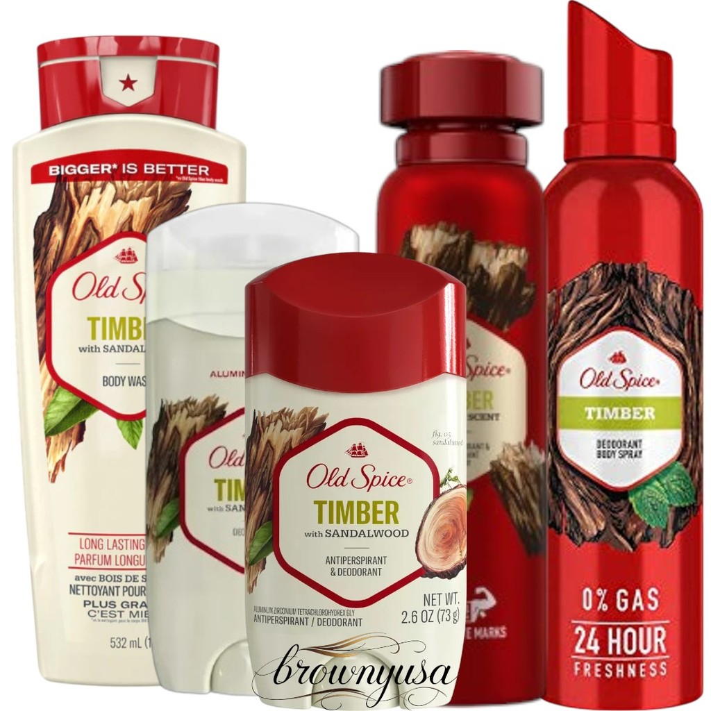 OLD Spice Timber Antiperspirant ,Deodorant,Body wash,Body Spray ...