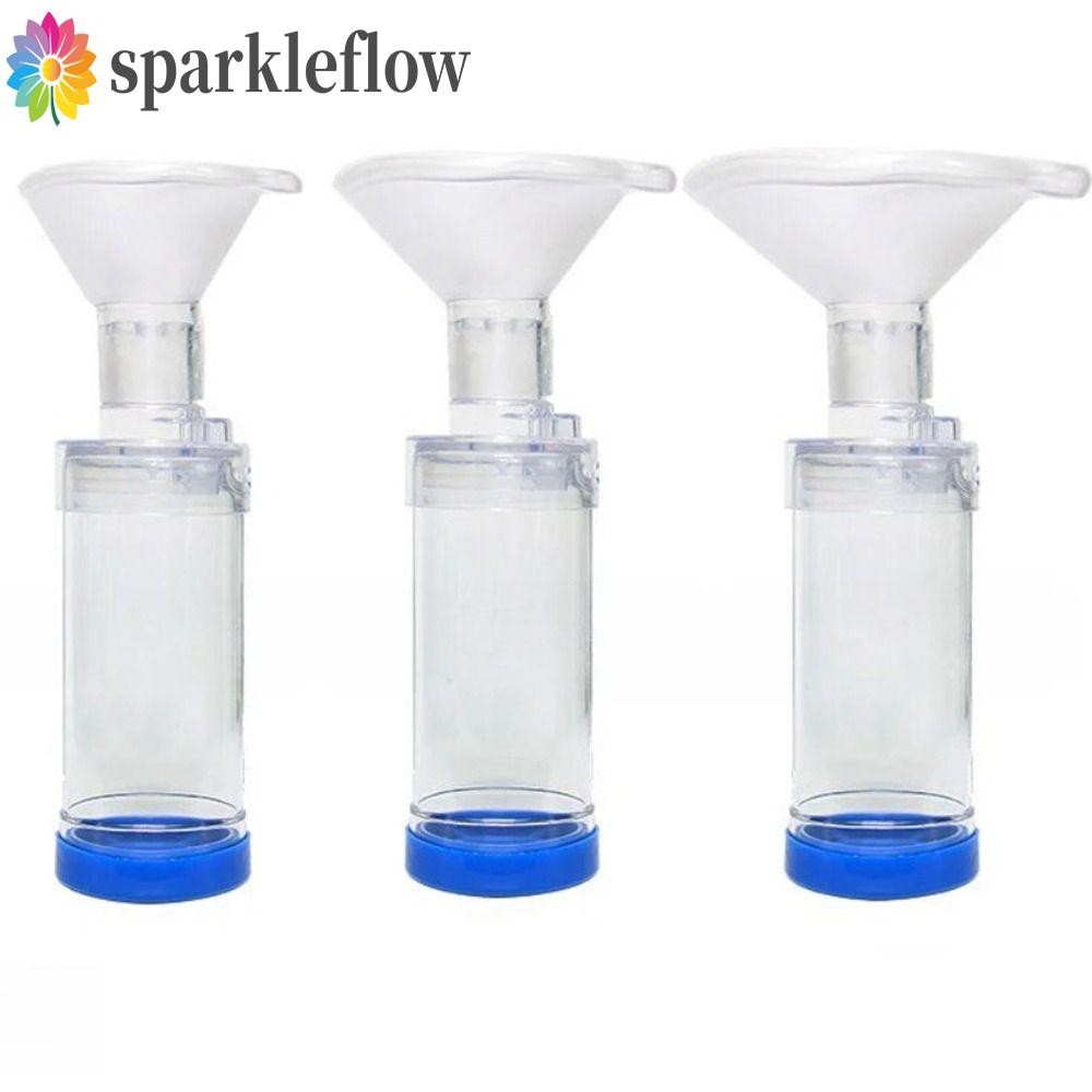 Sparkleflow ละอองลอย Inhaler Spacer Chamber,พร้อมหน้ากากถ้วยทนทาน Asthma Spacer, Mist ถังเก็บ ...