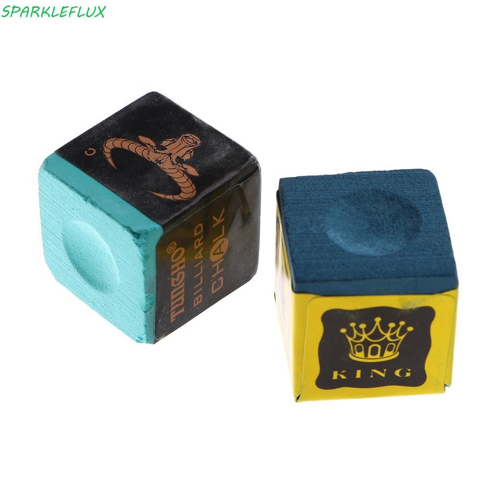 Sparkleflux Pool Cue Chalk Square อุปกรณ์เสริมบิลเลียดมืออาชีพ บลูมัน ...
