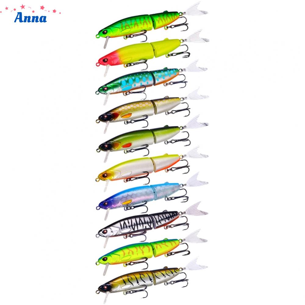 【Anna】Artificial Bait Minnow Fishing Lure Plastic + Steel Tackle ...