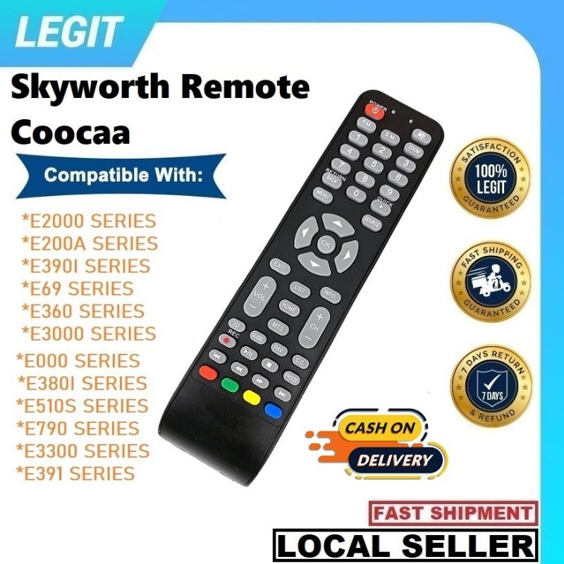 รีโมตคอนโทรล สําหรับสมาร์ททีวี Coocaa Skyworth E2000 Series E2000D Series E200A Series 3000 ...