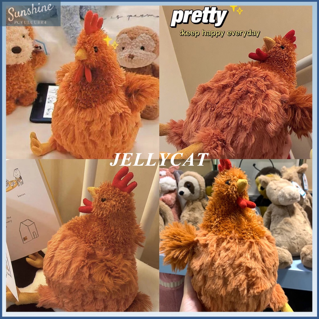 NEW พร้อมส่ง ของแท้ ตุ๊กตายัดนุ่น Jellycat Ceycat Hen Ceycat Ceile ...