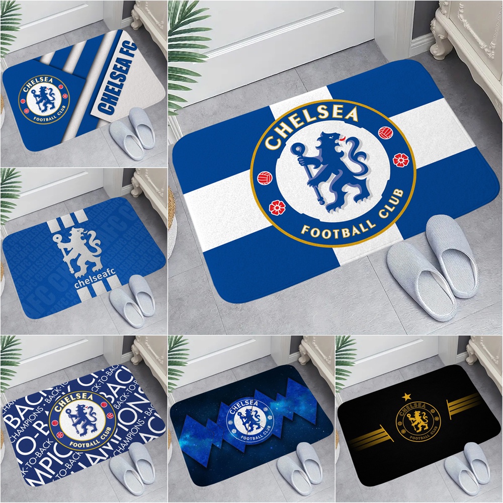 Chelsea F.c พรมปูพื้น กันลื่น ลายโลโก้ สําหรับห้องน้ํา ห้องอาบน้ํา ...