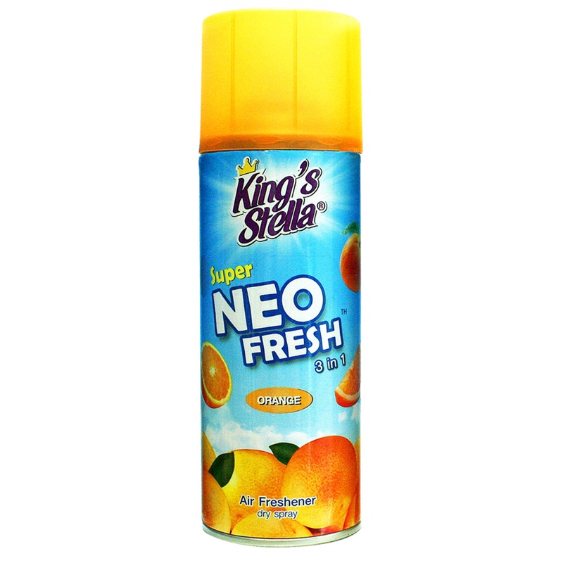 Kings Stella สเปรย์ปรับอากาศ Super Neo Fresh ส้ม 300 ซีซี | Shopee Thailand