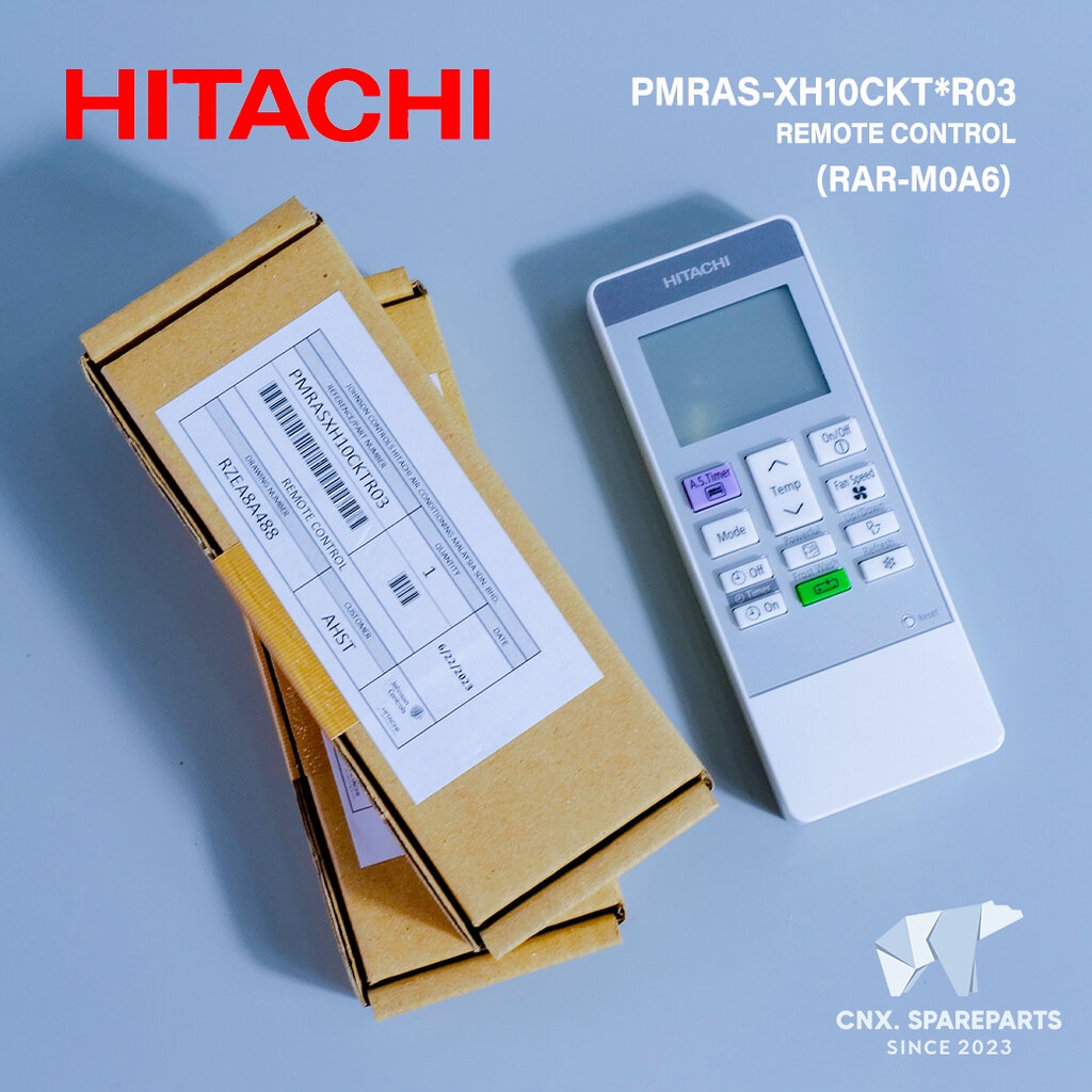 PMRAS-XH10CKT*R03 รีโมทแอร์ Hitachi (รหัสหลังรีโมท RAR-M0A6) รีโมทแอร์ฮิตาชิ ของแท้ศูนย์ ...