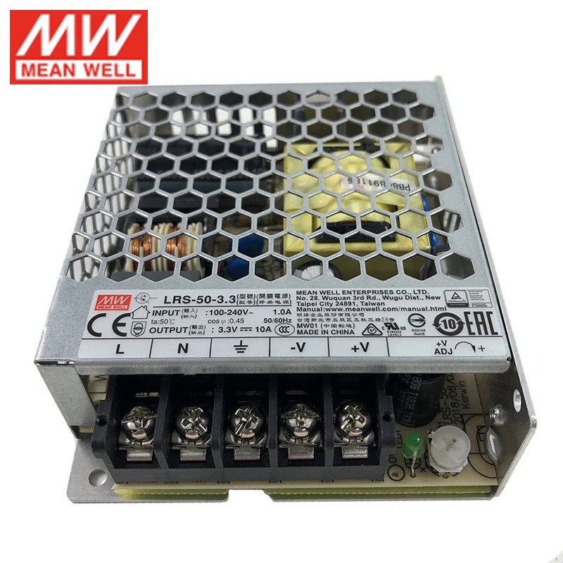 ของแท้ MEAN WELL LRS-50-3.3 สวิตช์พาวเวอร์ซัพพลาย 110V 220V AC เป็น 3 ...