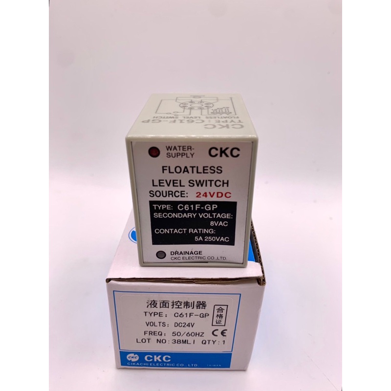 ในไทย CKC แท้ C61F-GP Level Switch 24V dc รีเลย์ ระดับสวิตช์ระดับ ...