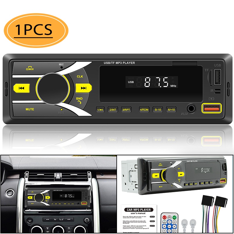 Car Stereo Radio Wireless MP3 Player In-dash Head Unit FM/USB/AUX ...