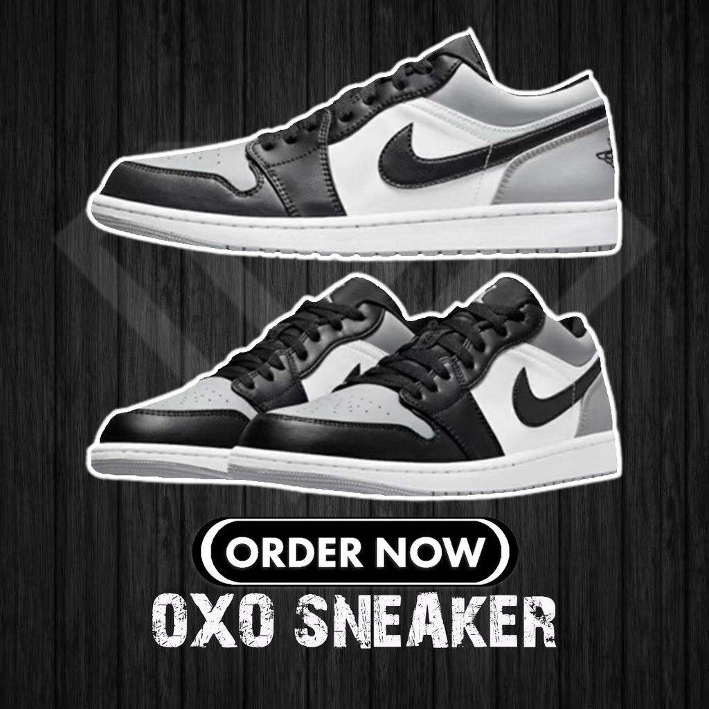 NIKE AIR JORDAN 1 LOW SHADOW TOE GREY AJ1 AJ Black Grey | Shopee Thailand
