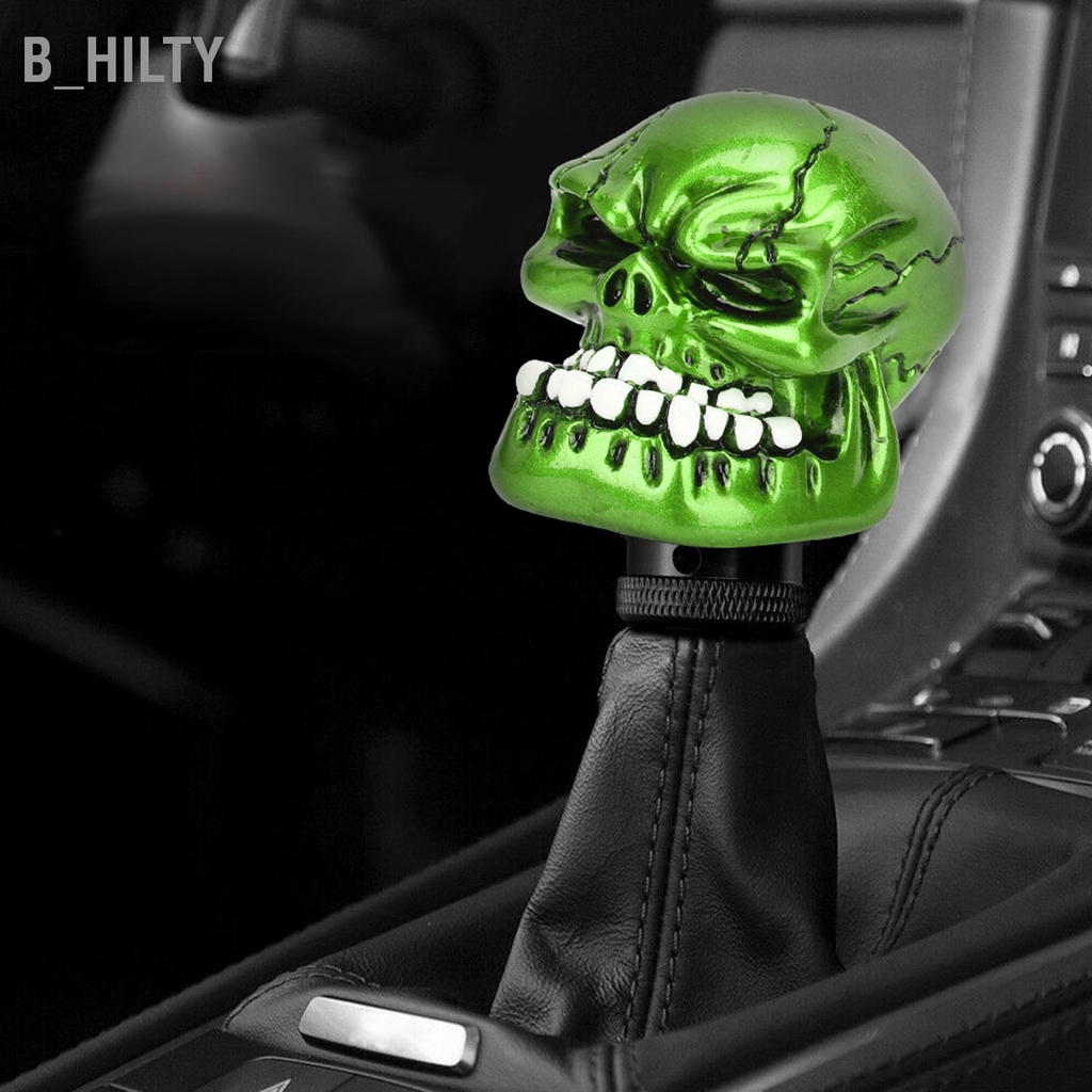 B_HILTY Skull HEAD Stick Manual SHIFT KNOB LEVER ดัดแปลง Shifter เกียร์ ...