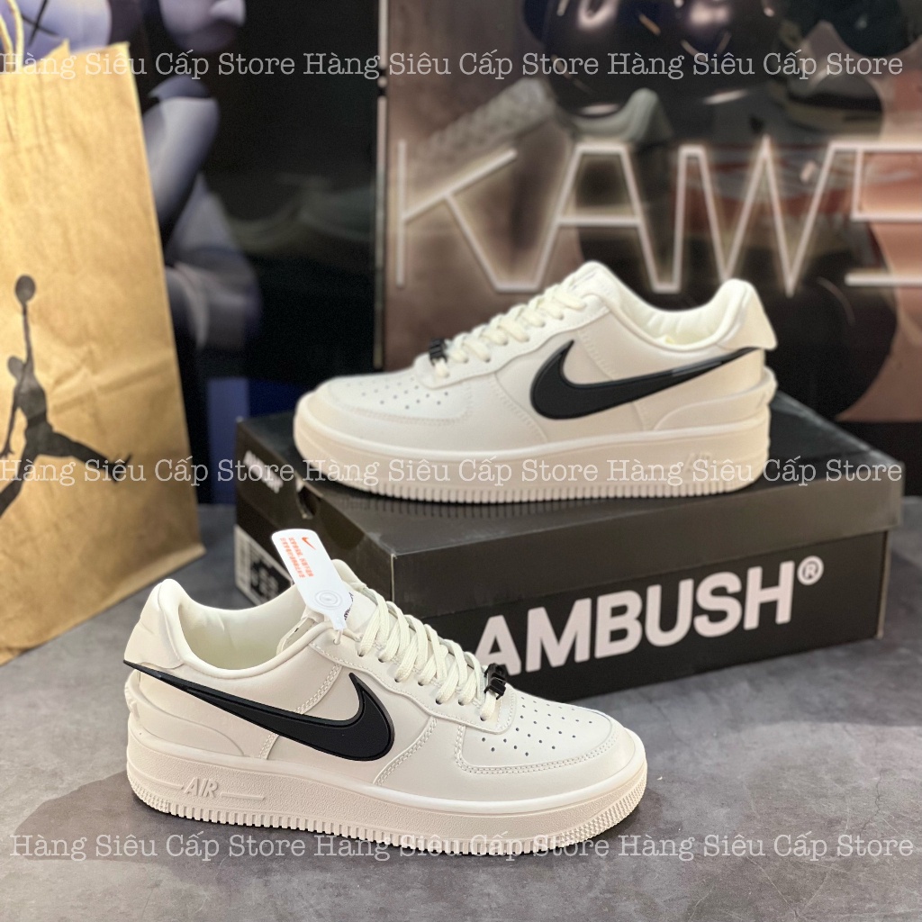 nike Nike AMBUSH x Air Force 1 Low Phantom Af1 รองเท้าผ้าใบสี Milk ...