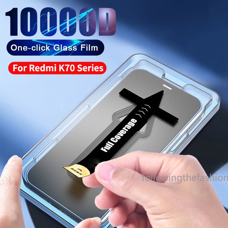 พร้อมส่ง ฟิล์มกระจกนิรภัยกันรอยหน้าจอ อัตโนมัติ HD กันฝุ่น สําหรับ Xiaomi Redmi K70 Pro 5G K70E ...