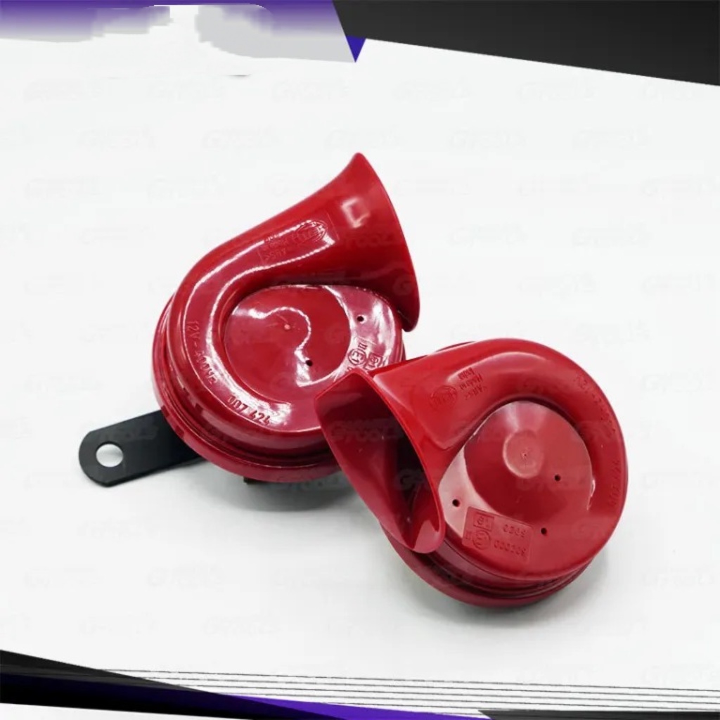 HELLA แท้ แตรหอย เสียงเบนซ์ HELLA RED TWIN TONE 12V (1คู่) ใส่ได้ทั้ง ...