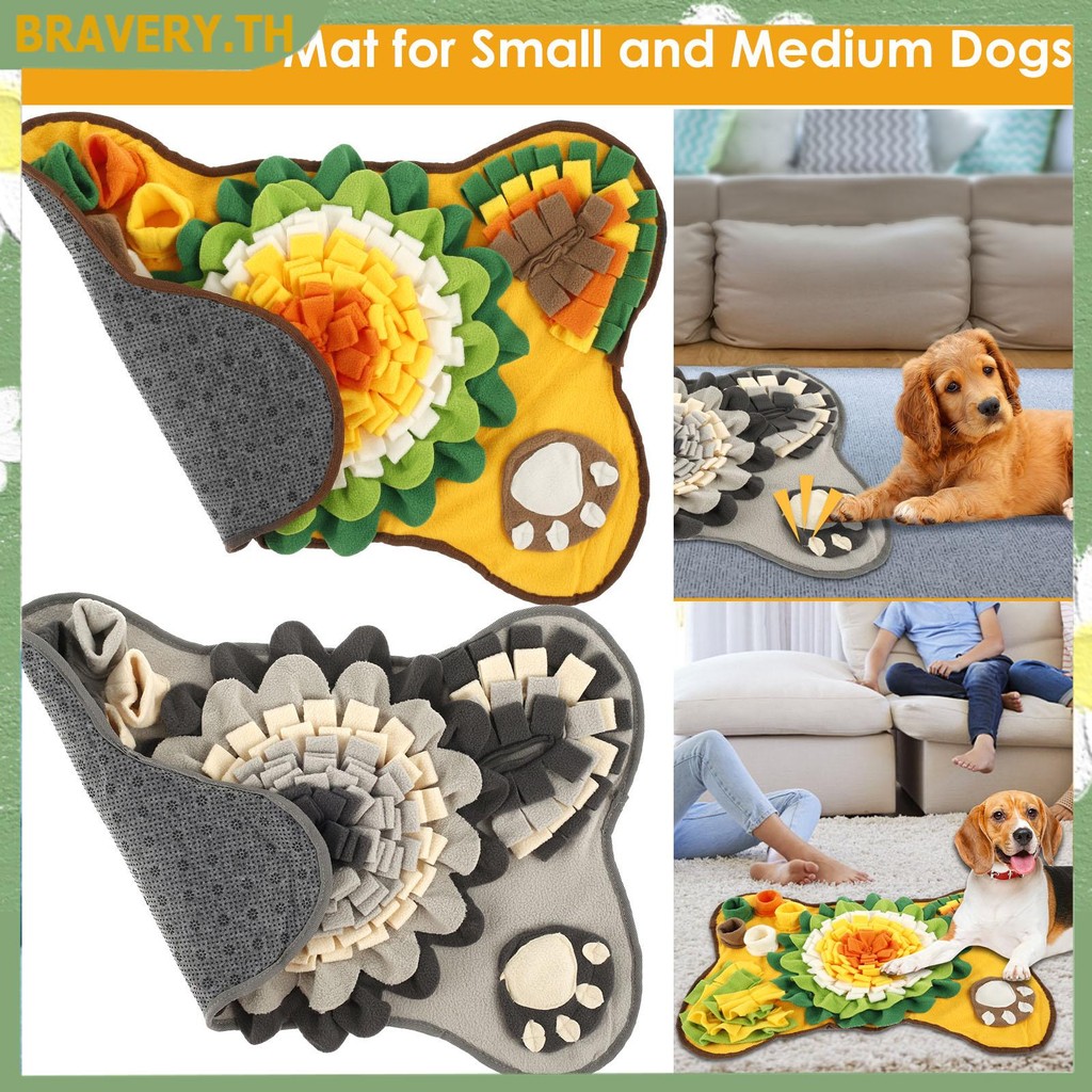สุนัข Snuffle Mat สุนัขตลก Sniff Pad นุ่มโพลีเอสเตอร์สุนัข Treat ...