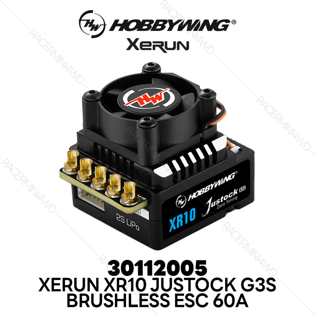 Hobbywing XeRun XR10 Justock G3S (60A) Brushless ESC ชุดไฟรถบังคับ ...