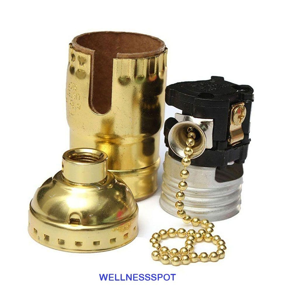 Wellnessspot ผู้ถือซ็อกเก็ตโบราณใหม่อลูมิเนียมสกรูหลอดไฟ Edison E26/E27 ไม่มีสวิตช์แสง | Shopee ...