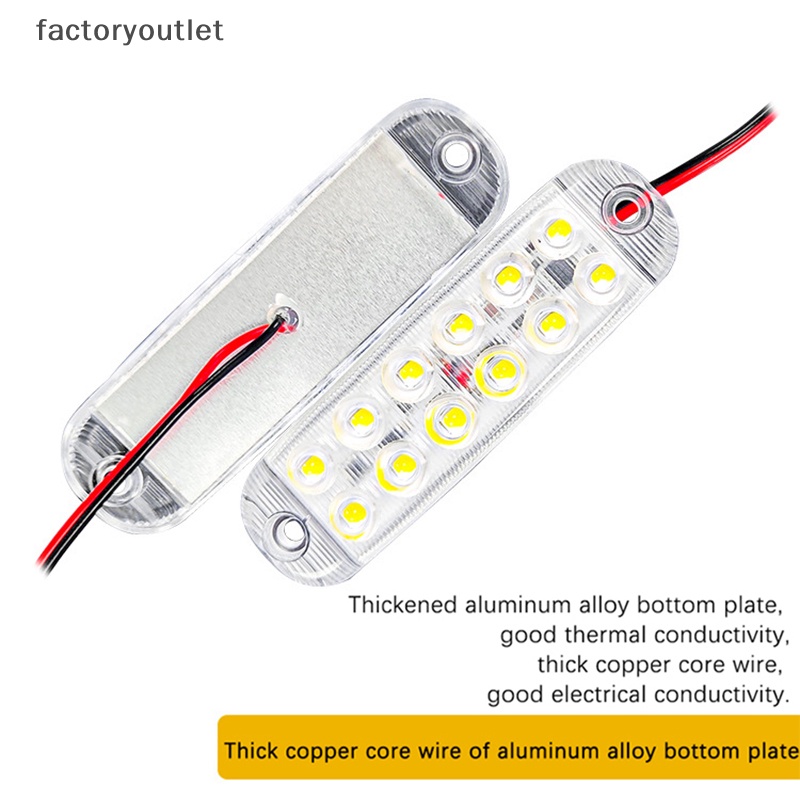 Flth ไฟเตือนฉุกเฉิน LED ติดกระจังหน้ารถยนต์ รถบรรทุก รถพ่วง 2 ชิ้น ...