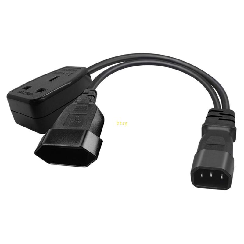 Bt 3Pin ตัวเชื่อมต่อ IEC320-C14 เป็น UK 13A+EU4 0 มม. สายไฟแปลง | Shopee Thailand