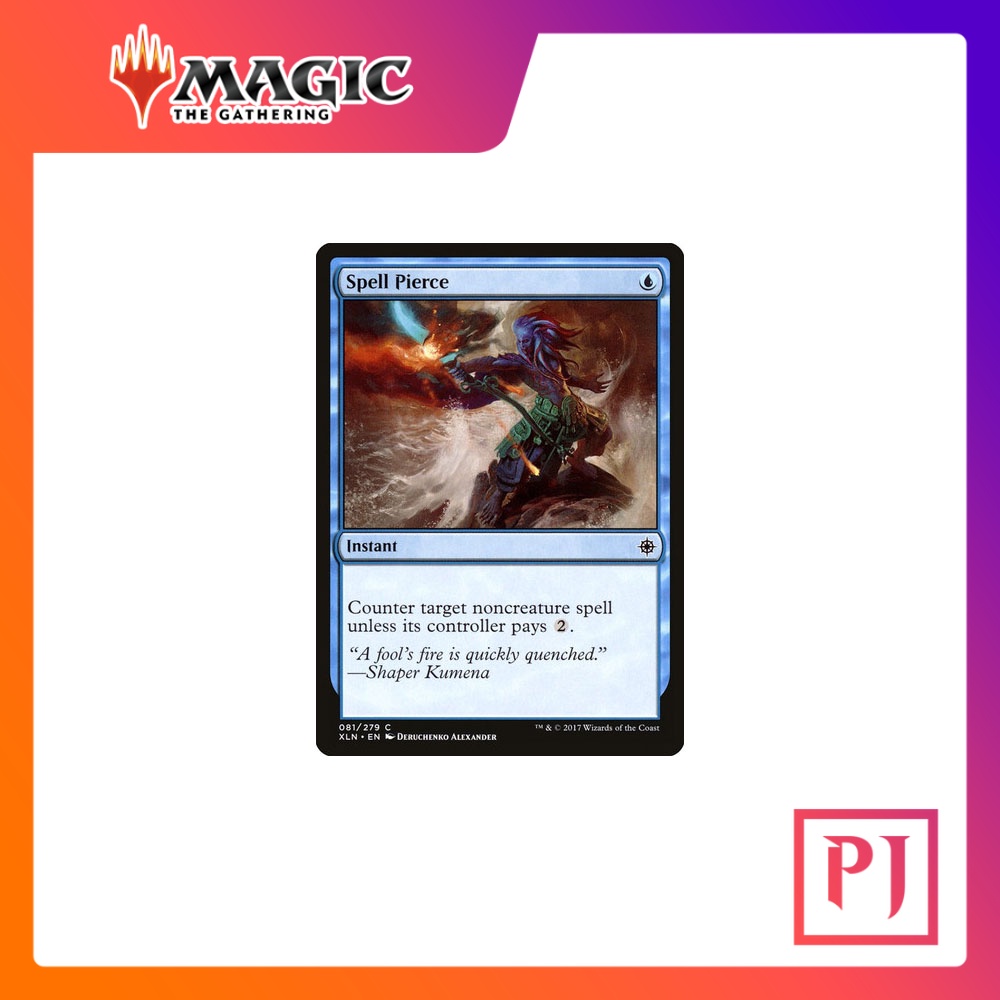 [MTG] Spell Pierce [XLN] [BLUE] [COMMON] [NORMAL] [ENG] (การ์ดเมจิค ...