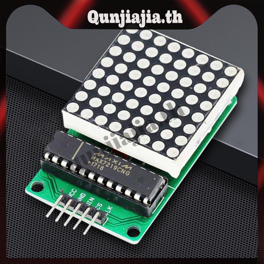Max7219 โมดูลควบคุมจอแสดงผล LED MCU 8x8 จุด 5V พร้อมอินเตอร์เฟส [qunjiajia.th] | Shopee Thailand