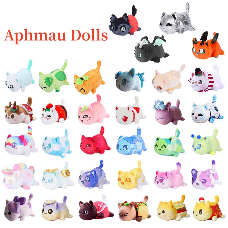 Mee Meows Aphmau หมอนตุ๊กตานุ่ม รูปการ์ตูนแมว ขนมปัง แซนวิช เฟรนช์ฟราย ...
