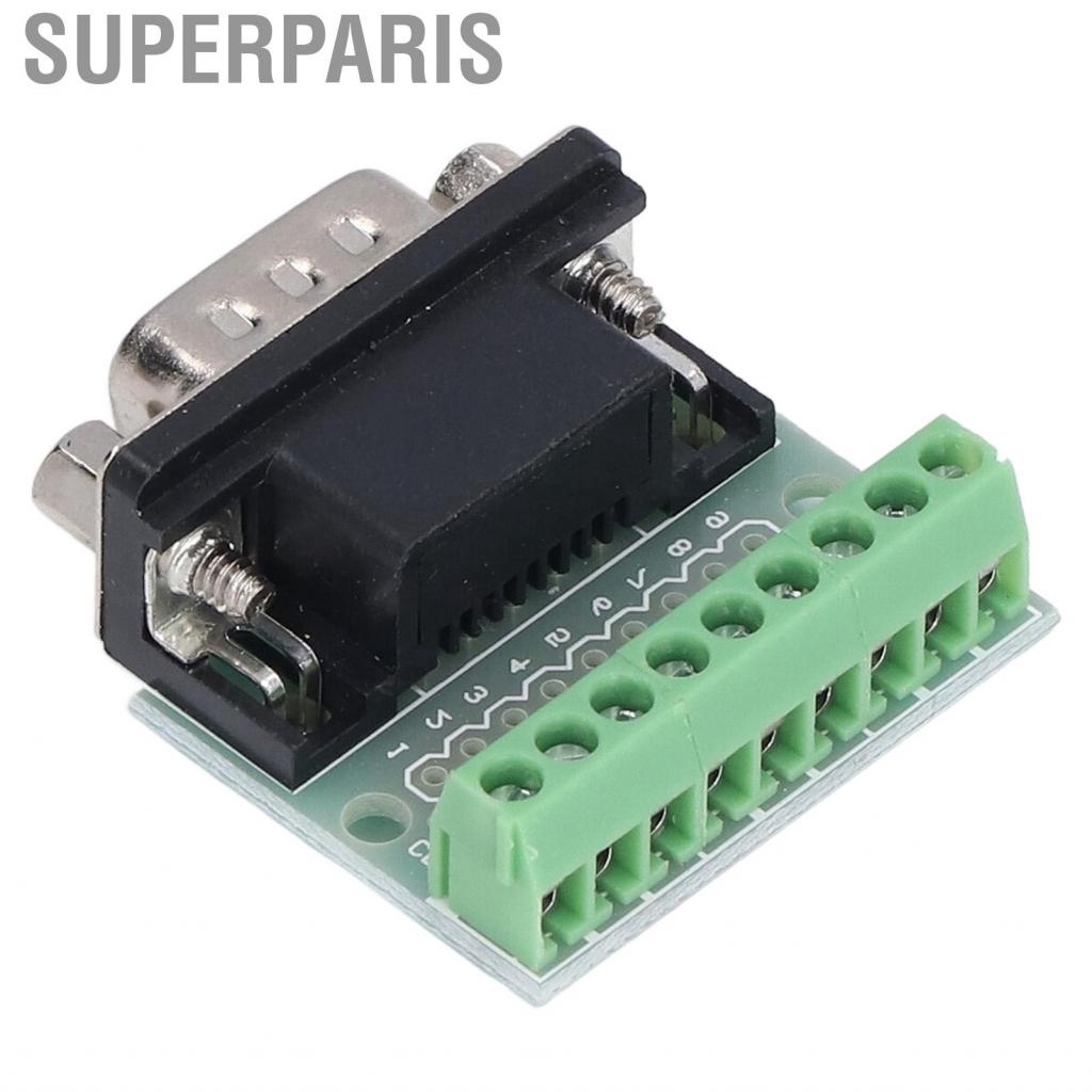 Superparis Terminal Block DB9 Male Header to Screw 9 Pin Connector ...