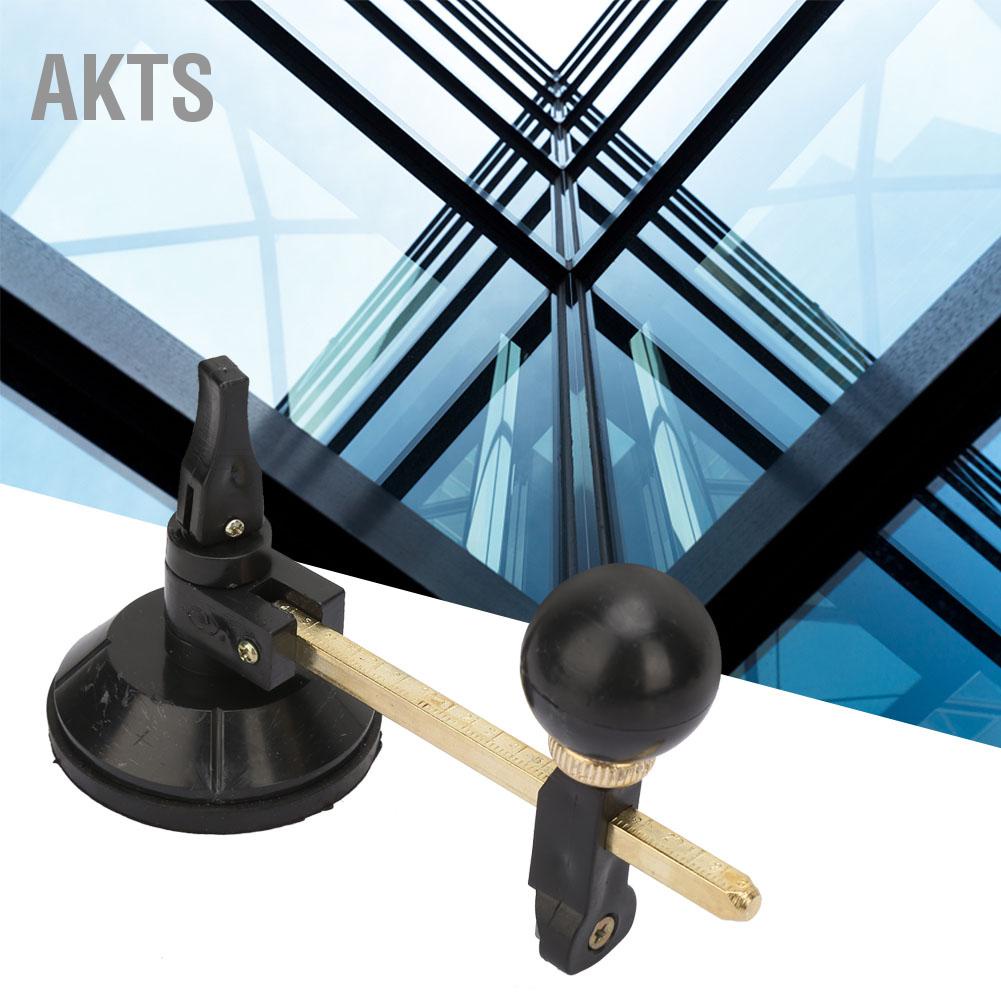 AKTS เครื่องตัดกระจก 6 ล้อ วงเวียน คัตเตอร์ตัดวงกลมพร้อมถ้วยดูดวงกลม ...