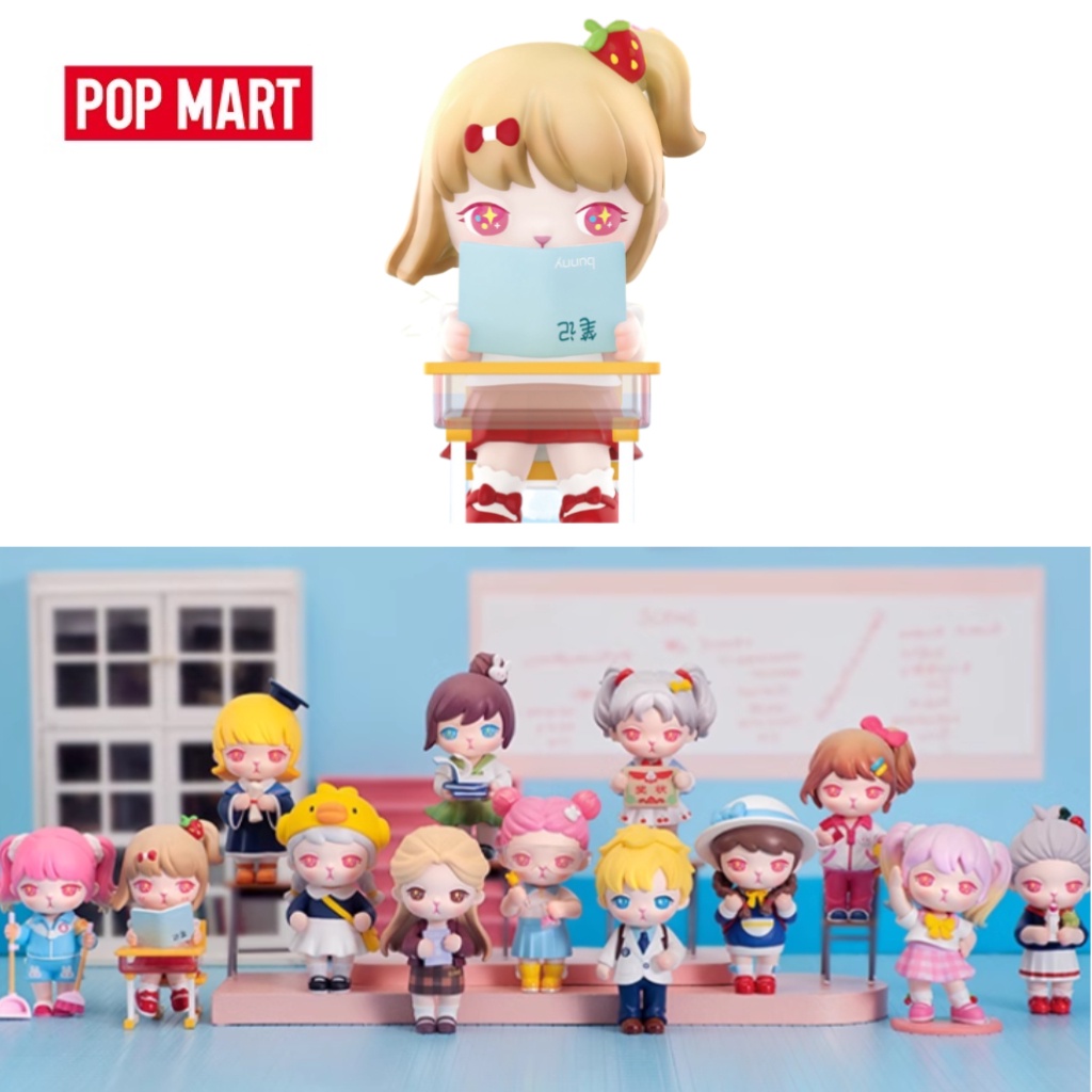 POPMART Bunny School Series Figures POP MART Official [100% ของแท้] | Shopee Thailand