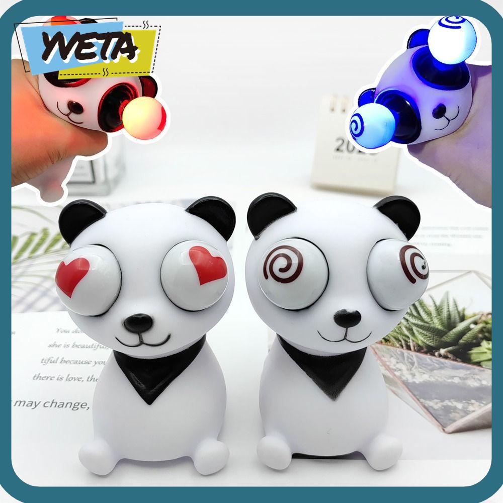 Yveta ดวงตาตุ๊กตาหมีแพนด้า PVC เรืองแสง ลดแรงกด แกล้งเด็ก | Shopee Thailand
