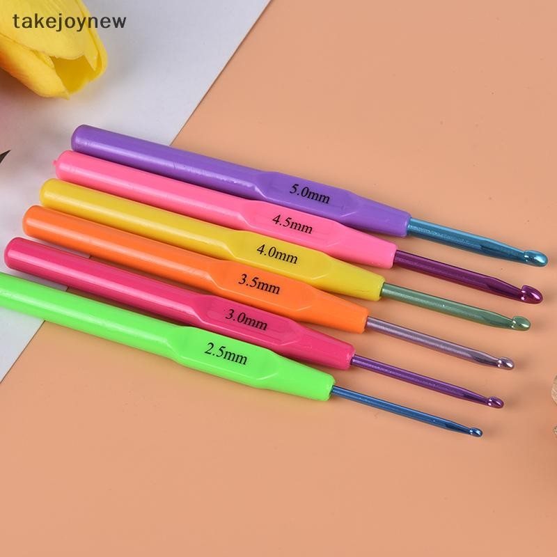 [takejoynew] 6 ชิ้น/เซ็ตมัลติฟังก์ชั่พลาสติกจับอลูมิเนียมโครเชต์ตะขอเข็มถัก KLB | Shopee Thailand