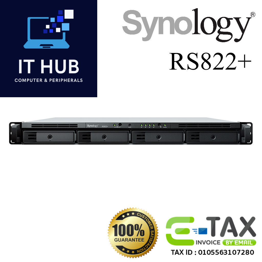 Synology NAS RackStation RS822+ / RS822RP+ อุปกรณ์เก็บข้อมูลบนเครือข่าย ...