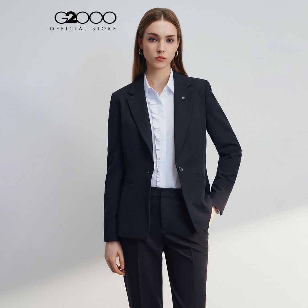 G2000 เสื้อสูทสำหรับผู้หญิง ทรง Slim Fit รุ่น 4621237399 BLACK | Shopee Thailand