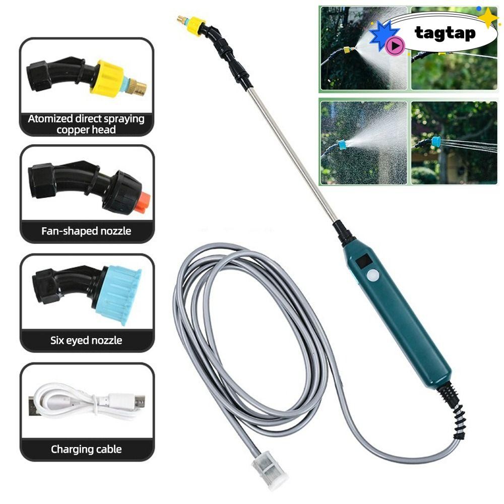 เครื่องพ่นสารเคมีสวนไฟฟ้า TAGTAP, สปริงเกลอร์สวน USB 2400mAh, เครื่องมือชลประทานรดน้ําที่มี ...