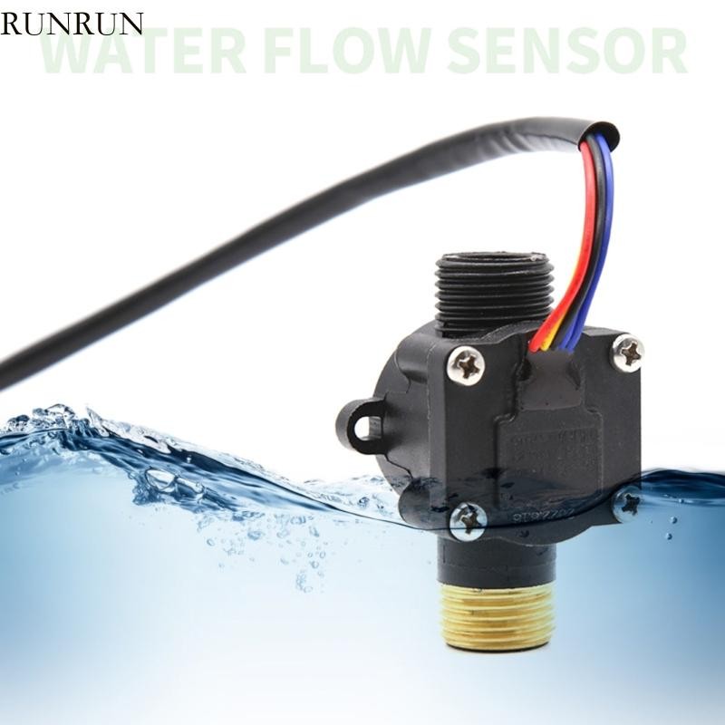 Run Water Flow Sensor G1 2 Hall Flowmeter สวิทช์ 1-30L min Liquid Flow ...