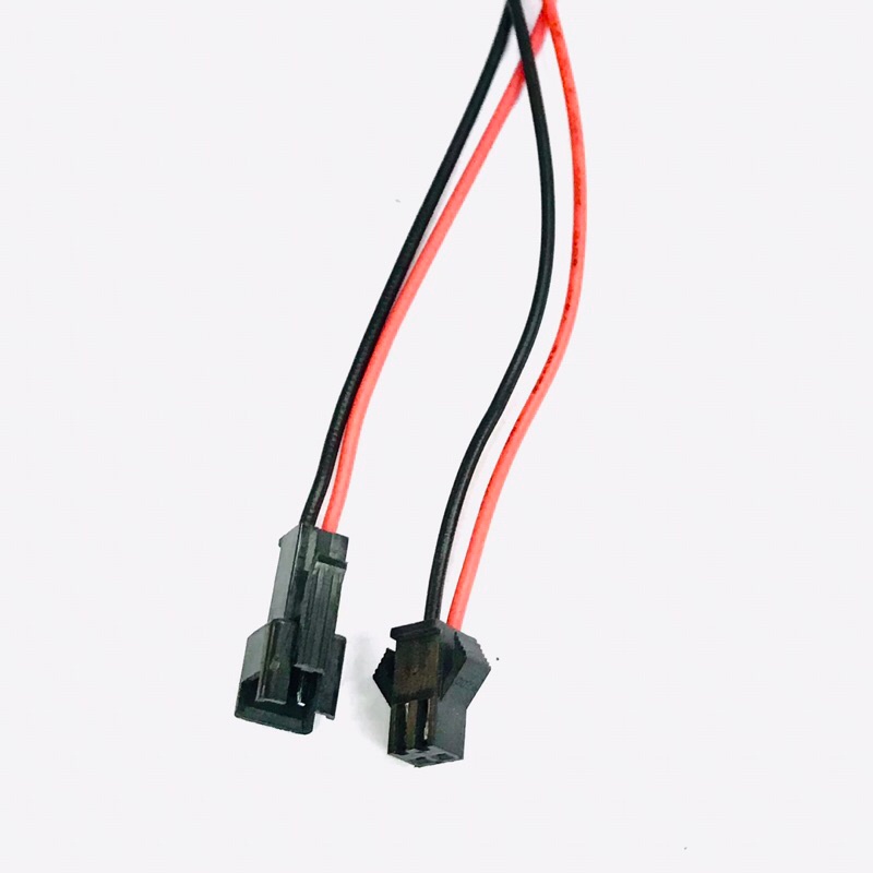 Jack Connector แจ็คต่อกลาง 2pin สายดำแดง ผู้ เมีย (ขายเป็นคู่)มีของ ...