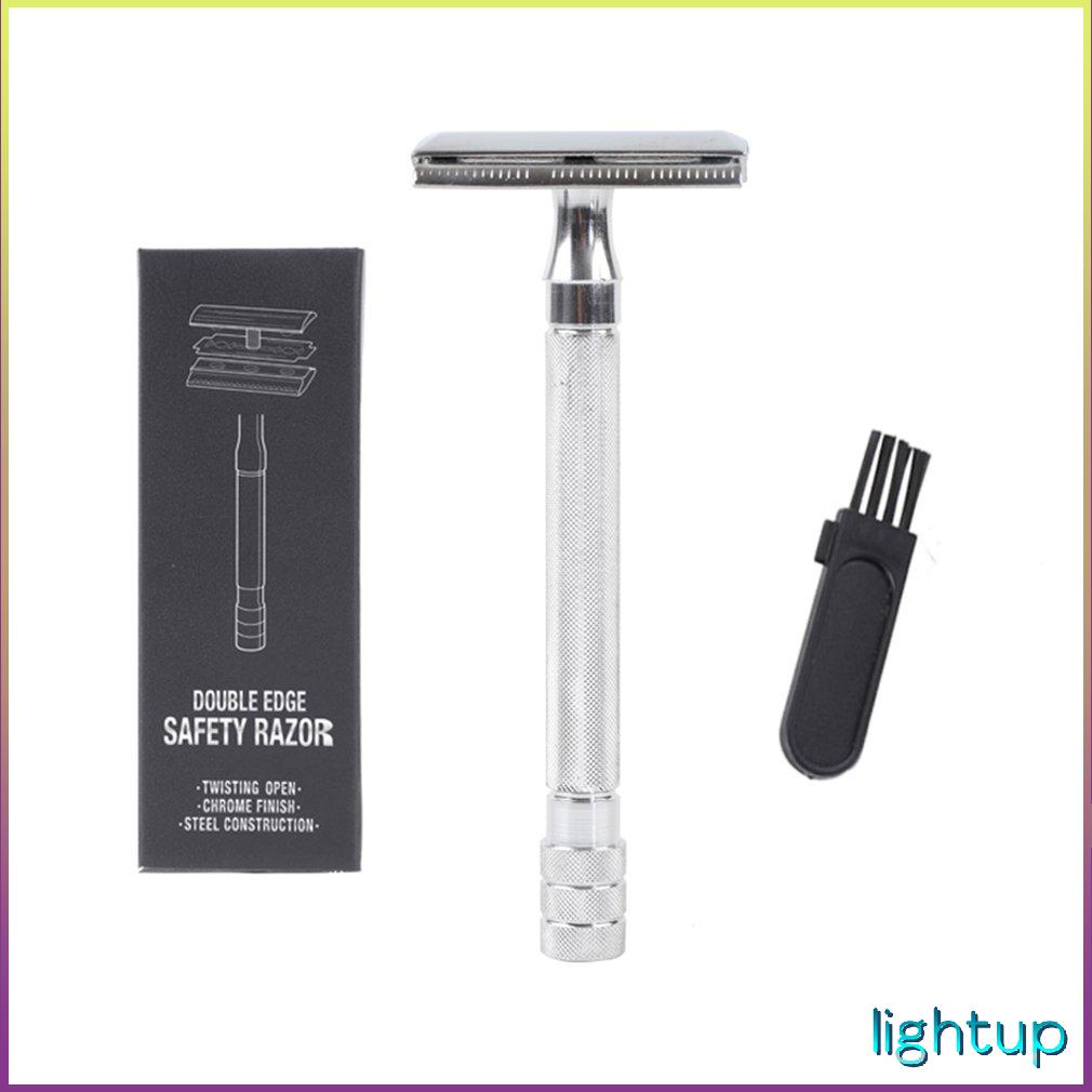 Mens Manual Shavers Classic Safety Razor Double Edge Metal Razor With ...