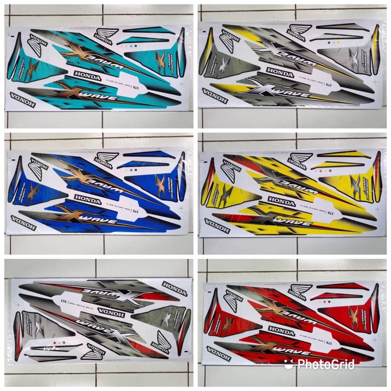 Thai Variation Sticker Striping for Old Honda Revo 100cc Motorcycle ...