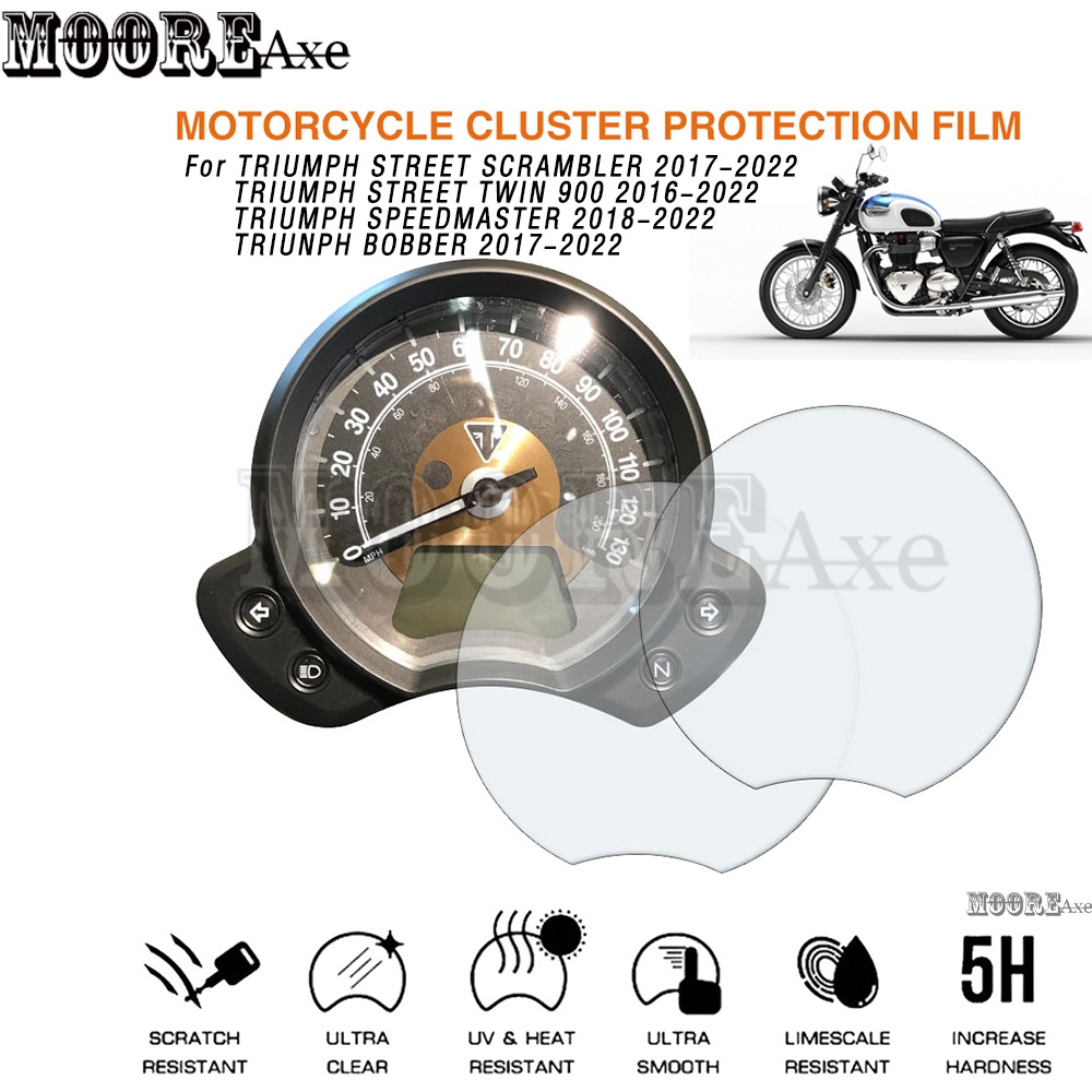 2 ชุด Mooreaxe อุปกรณ์เสริมรถจักรยานยนต์สําหรับ TRIUMPH STREET TWIN 900 ...