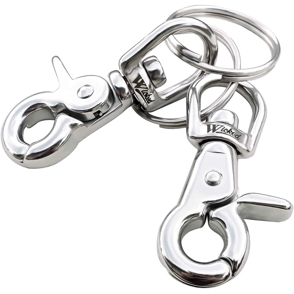 WICKED - Swivel Trigger Snap 3 1/2” Hook and Quick Link - Set of 2 Each (ตะขอ สำหรับอุปกรณดำน้ำ ...