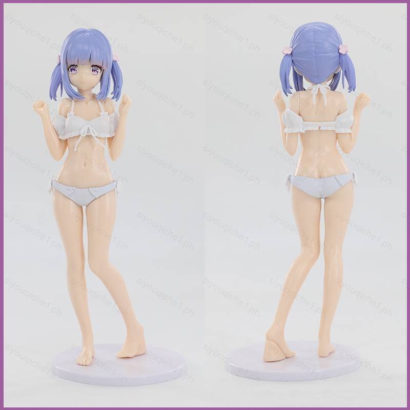 โมเดลฟิกเกอร์ Galgame Study Steady Maisaka Mai Action Figure ชุดว่ายน้ํา สีขาว ของเล่นสําหรับ ...